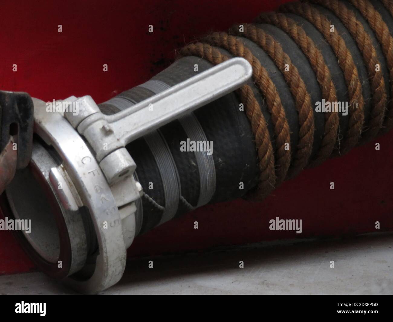 Vintage fire hose hi-res stock photography and images - Alamy