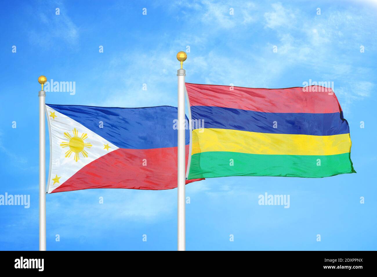 Mauritius philippines flag hi-res stock photography and images - Alamy