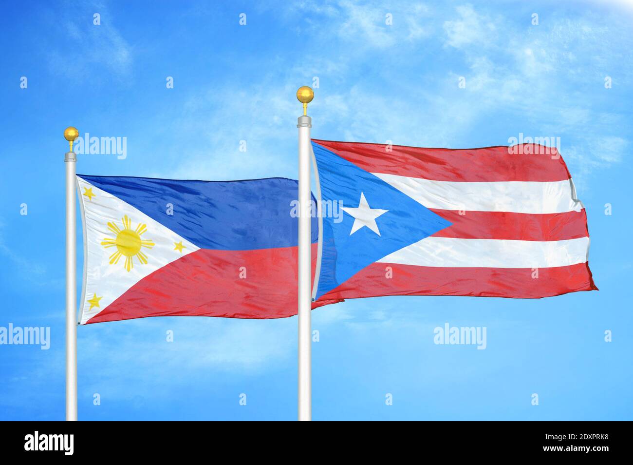 Puerto rico philippines flag hi-res stock photography and images - Alamy