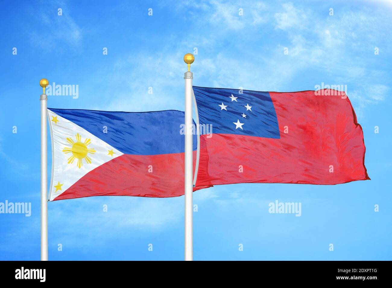 Philippines samoa flag hi-res stock photography and images - Alamy