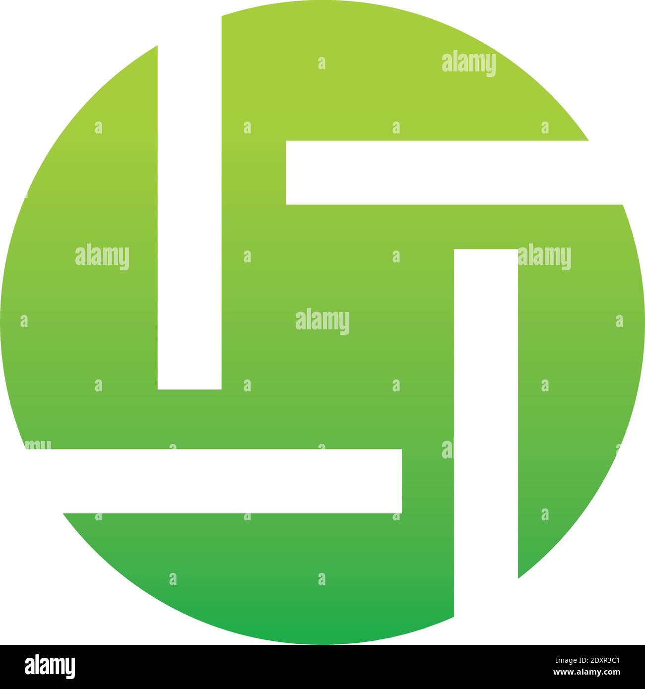 green circle company logo colorful design icon vector illustration ...