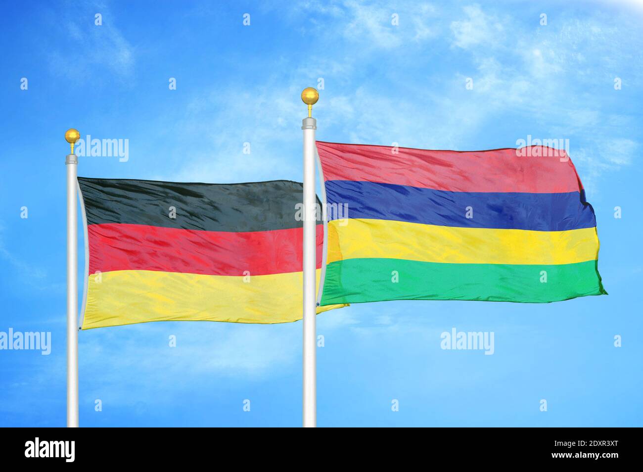 Germany mauritius flag hi-res stock photography and images - Alamy