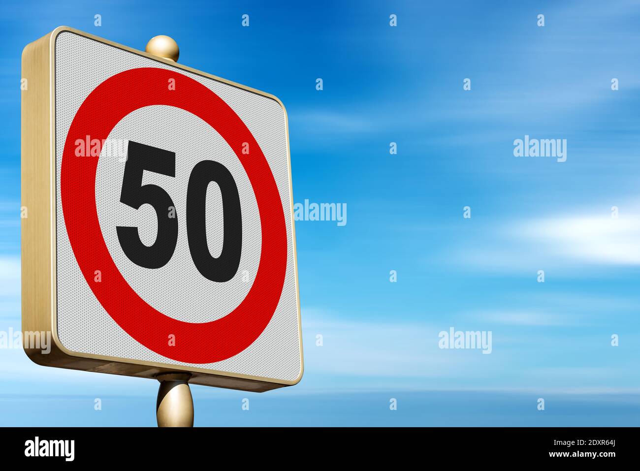 Speed limit 50 hi-res stock photography and images - Alamy