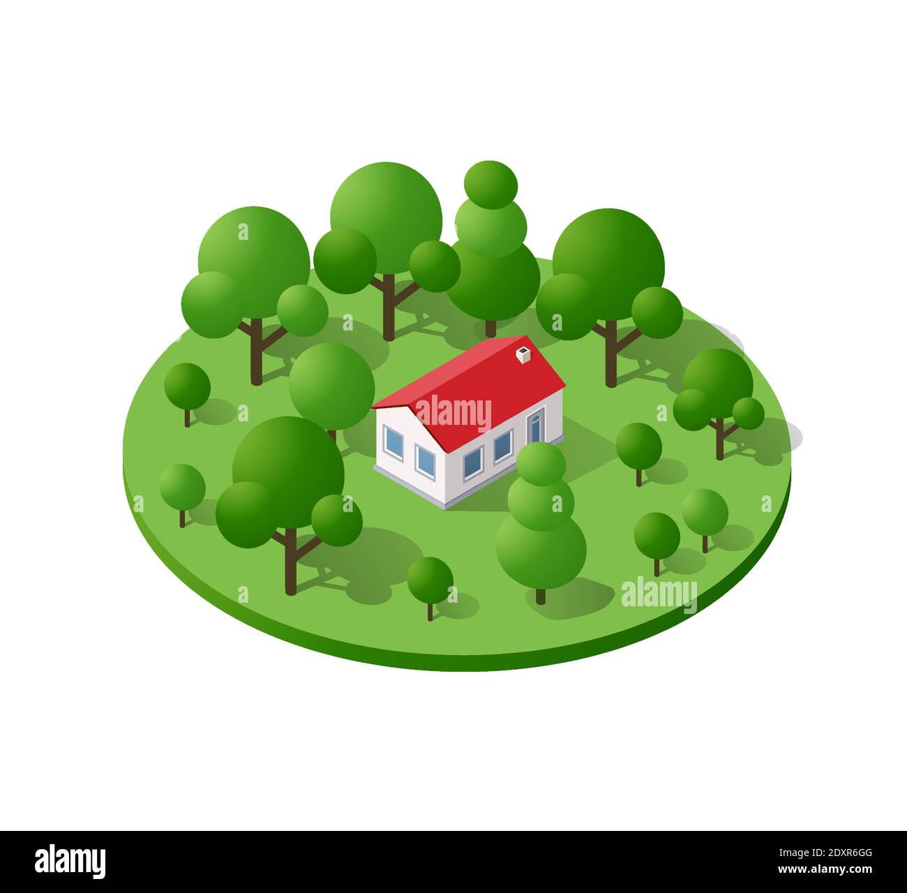 Agriculture farming forest trees Cut Out Stock Images & Pictures - Alamy