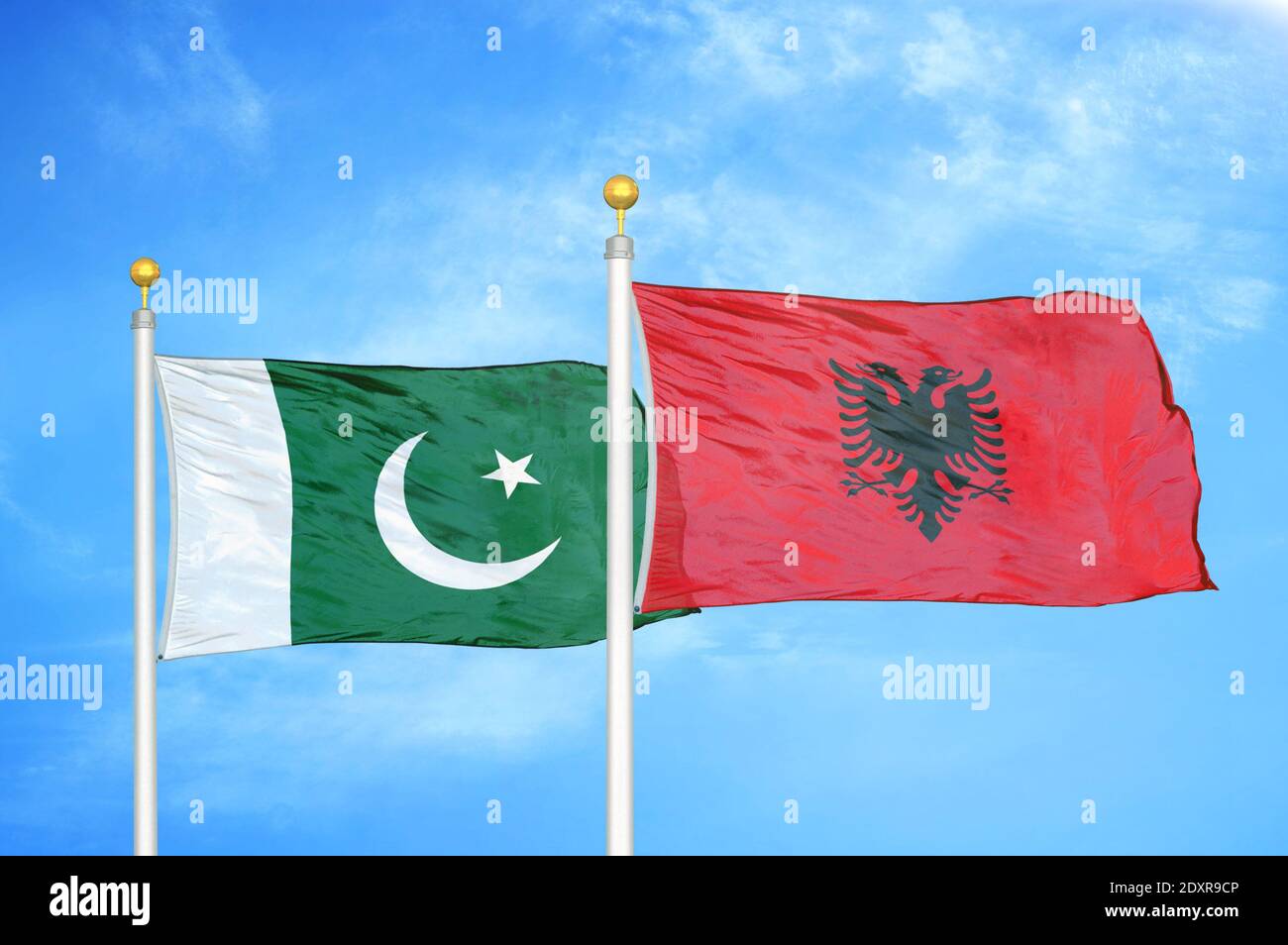 Pakistan albania flag hi-res stock photography and images - Alamy