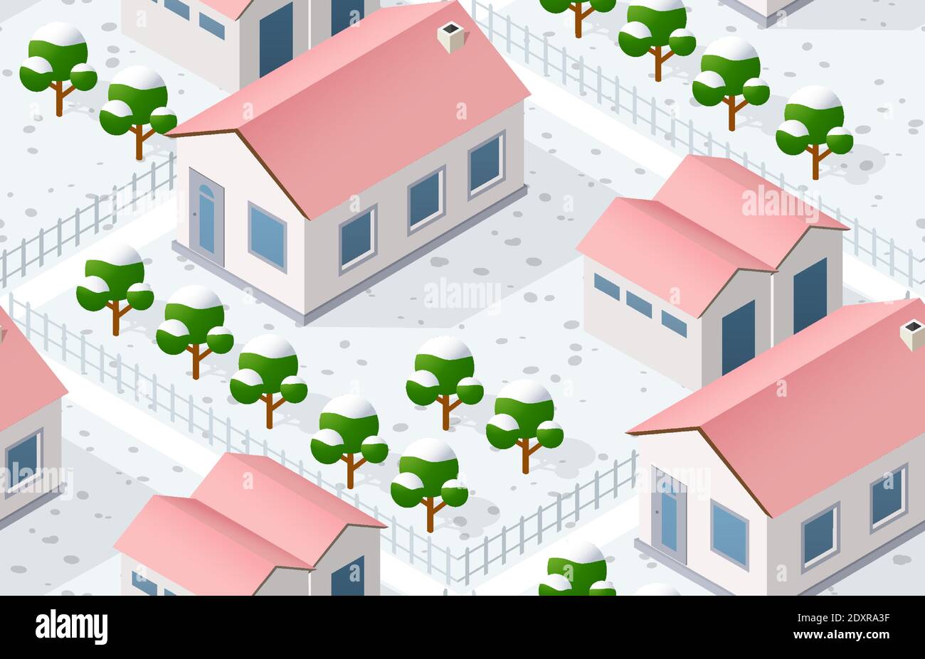 Snowy winter christmas seamless Stock Vector Images - Alamy