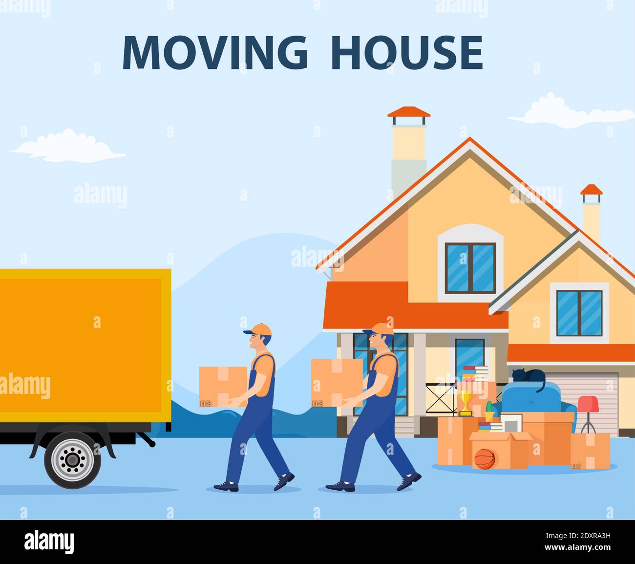 Truck for transportation of goods Stock Vector Image & Art - Alamy
