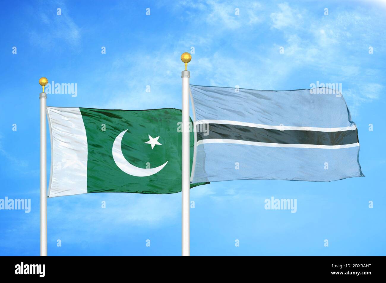 Pakistan botswana flag hi-res stock photography and images - Alamy