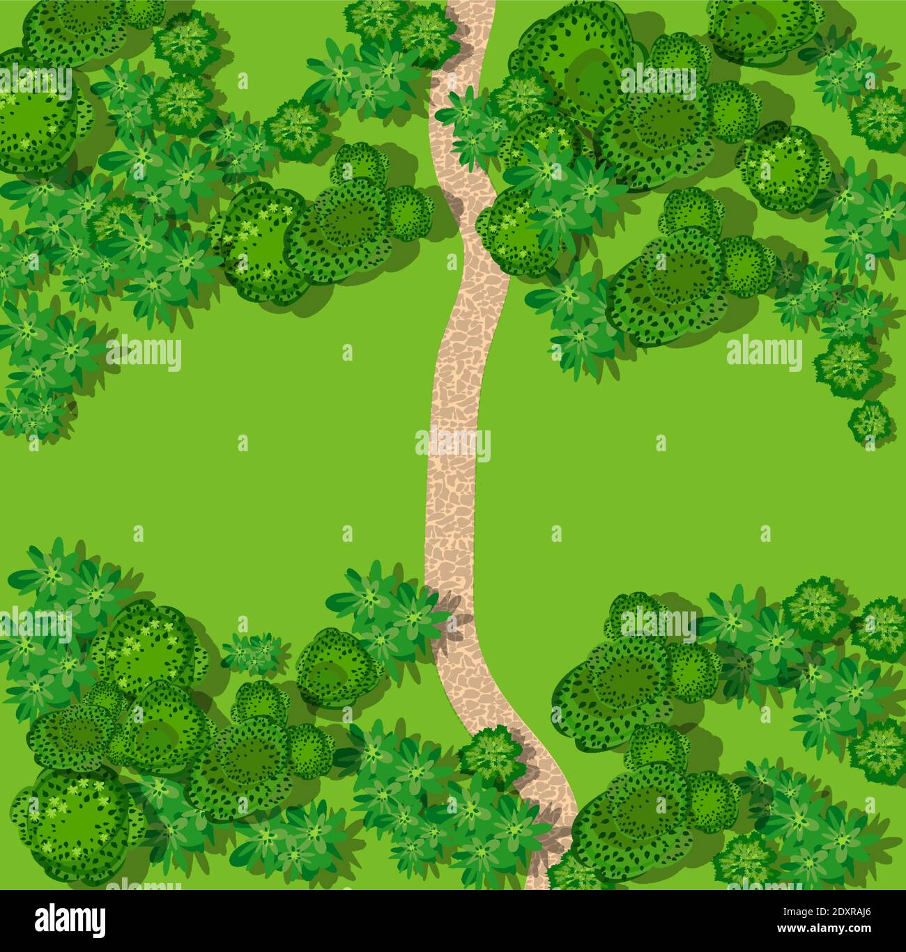 Aerial view natural forest Stock Vector Images - Alamy