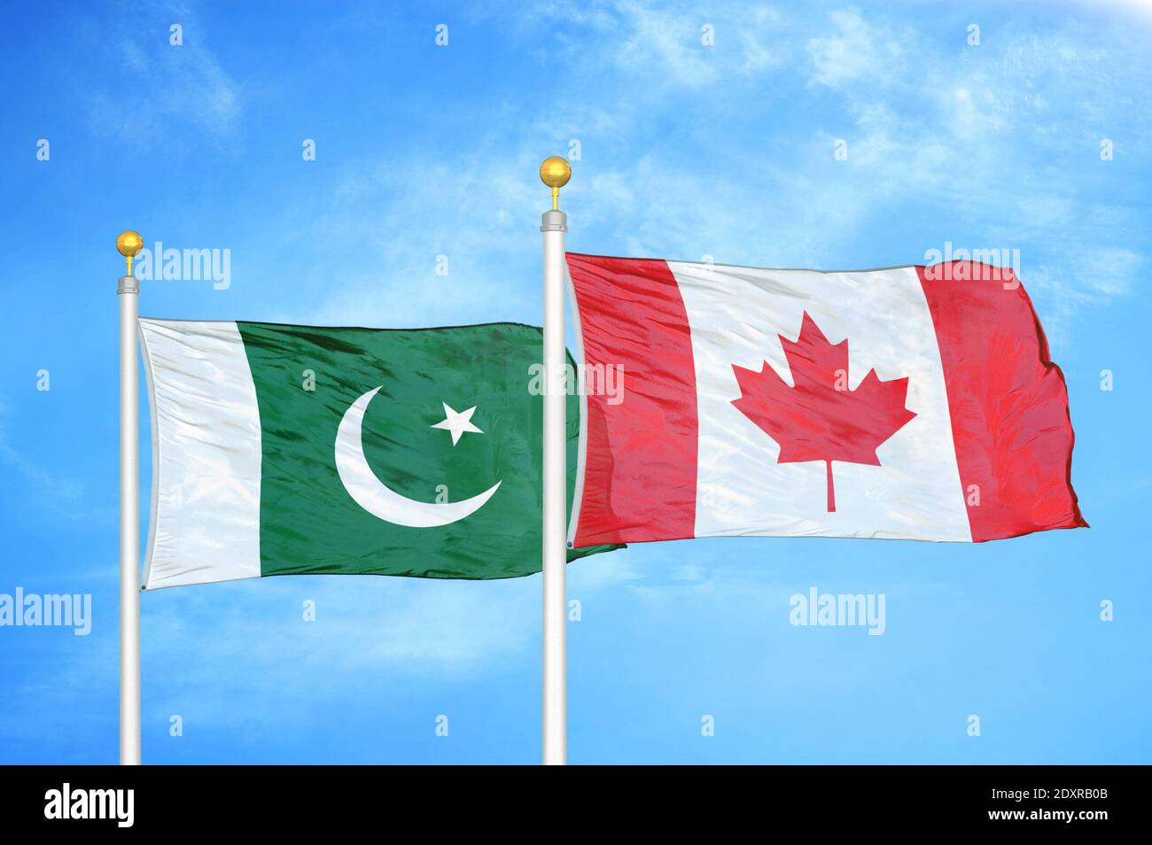 Pakistan canada flag hi-res stock photography and images - Alamy