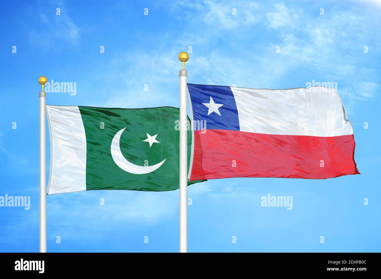 Chile pakistan flag hi-res stock photography and images - Alamy