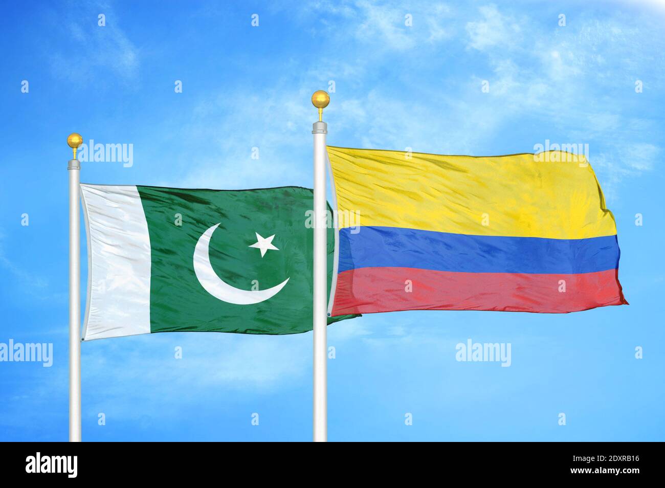 Colombia pakistan flag hi-res stock photography and images - Alamy