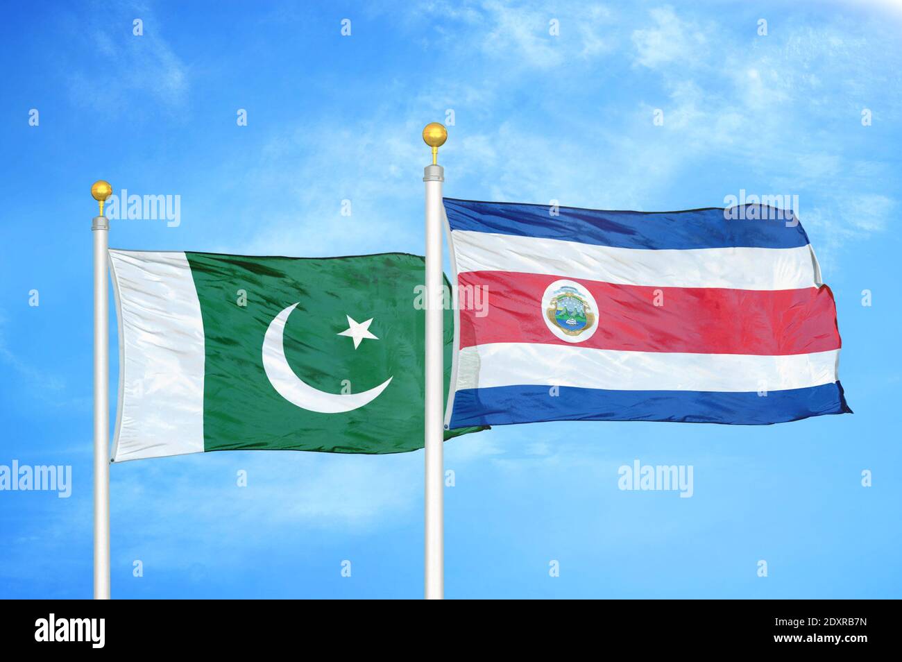 Costa rica pakistan flag hi-res stock photography and images - Alamy