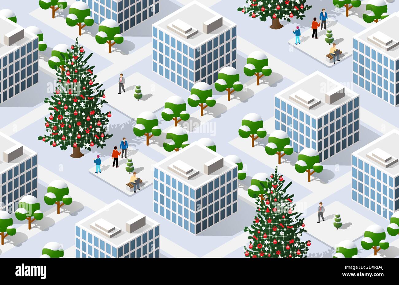 Cityscape background christmas design Stock Vector Images - Alamy