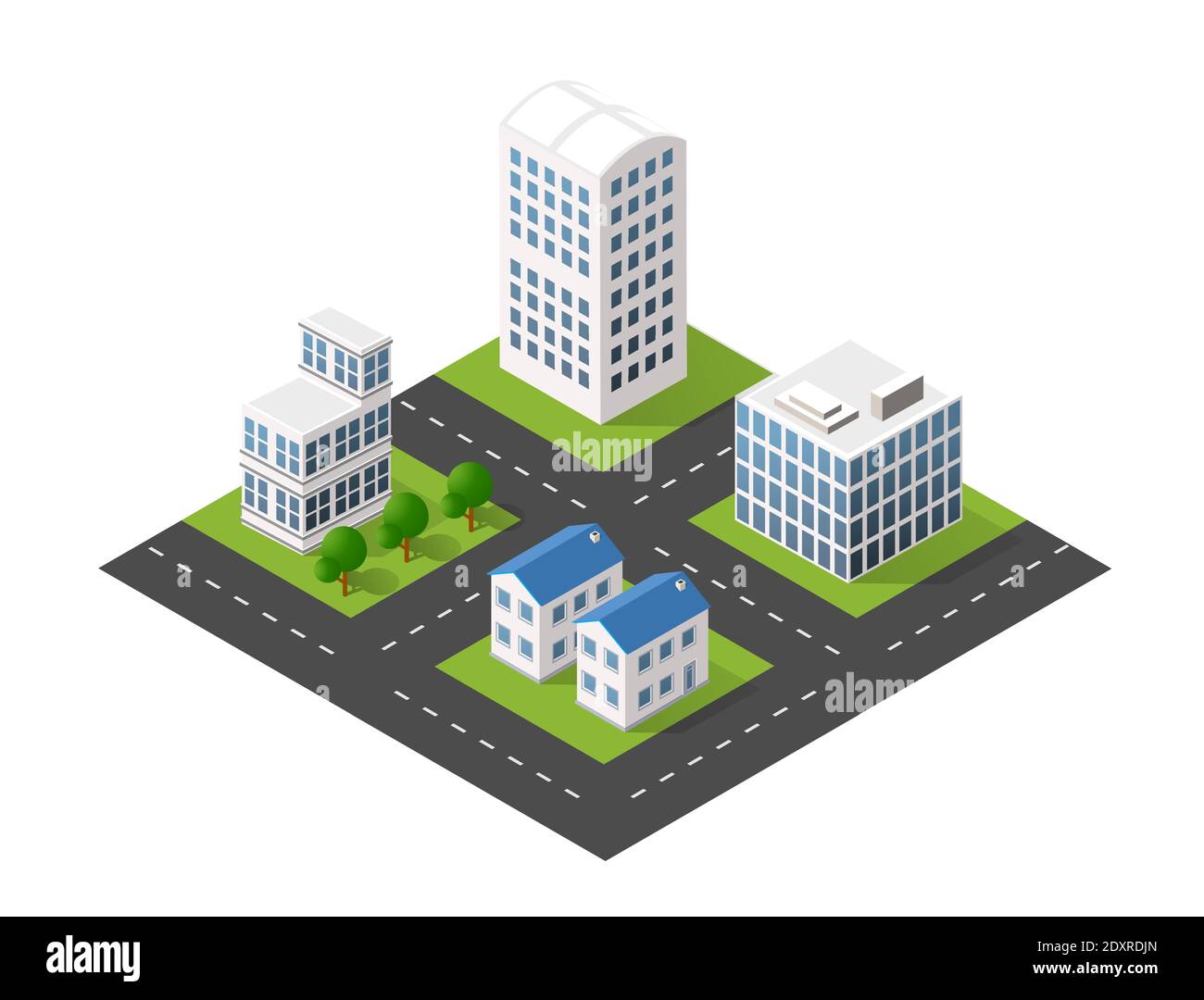 Tower block urban Cut Out Stock Images & Pictures - Alamy