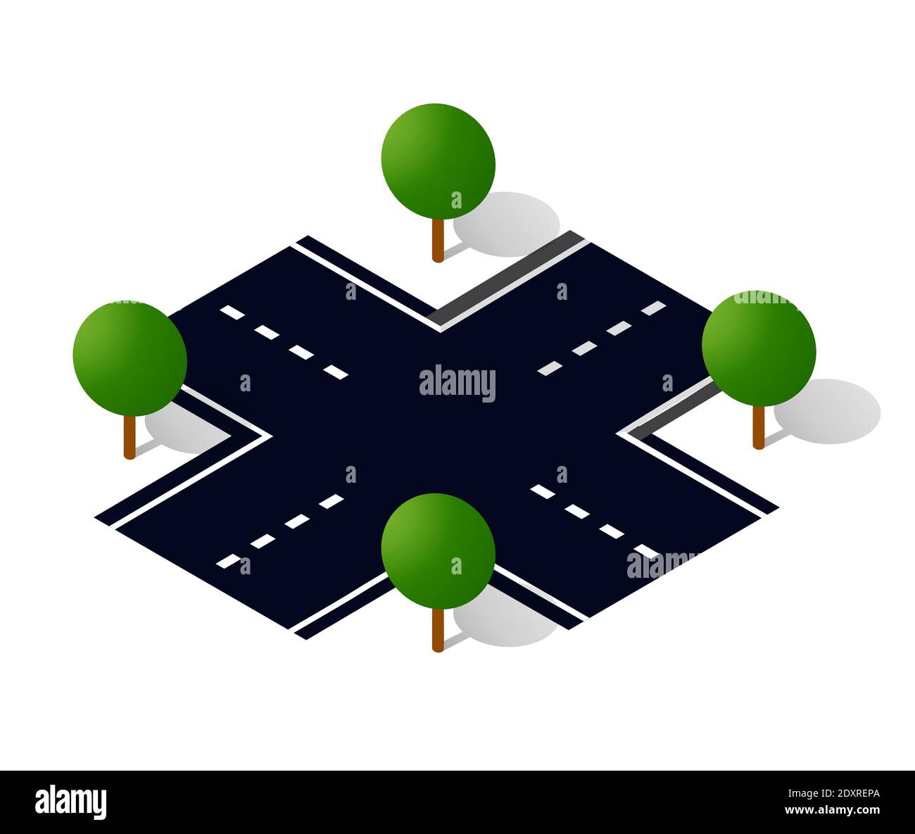 Top view highway road Cut Out Stock Images & Pictures - Alamy