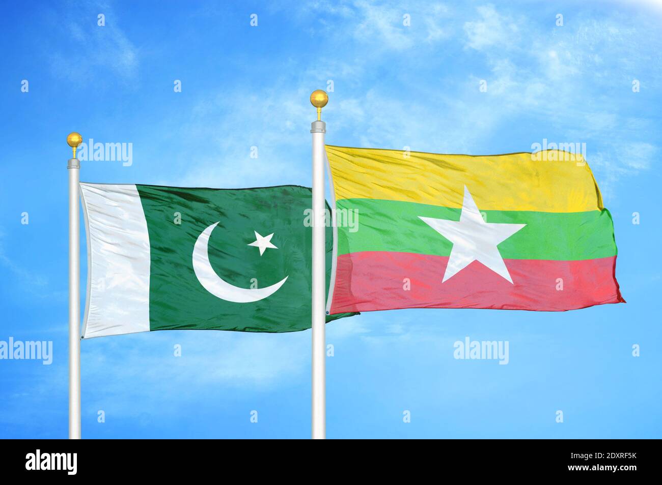 Myanmar pakistan flag hi-res stock photography and images - Alamy