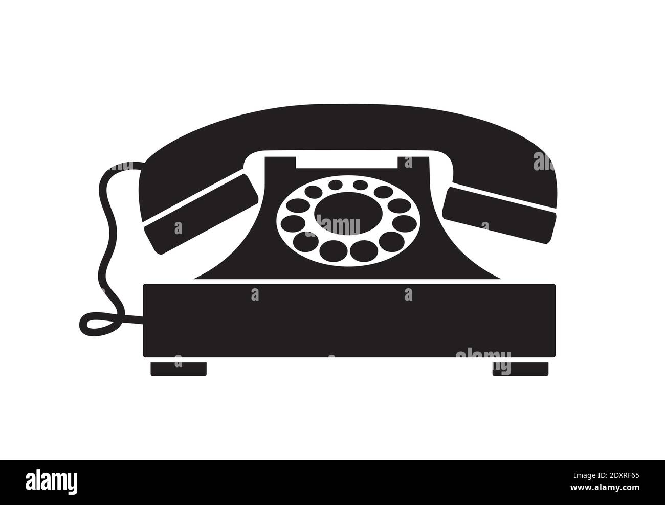 Old text phone Stock Vector Images - Alamy