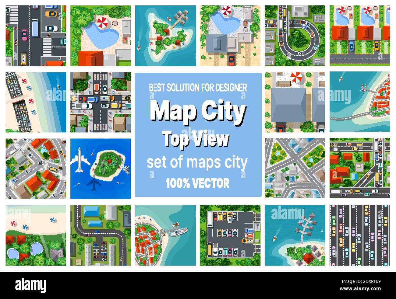 Building maps Cut Out Stock Images & Pictures - Alamy
