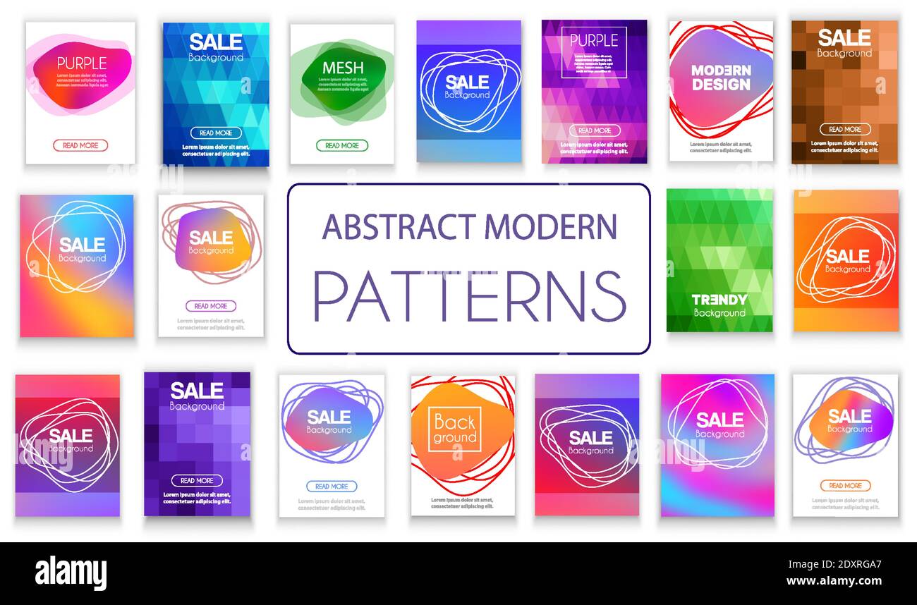 Minimal backgrounds set abstract Cut Out Stock Images & Pictures - Alamy