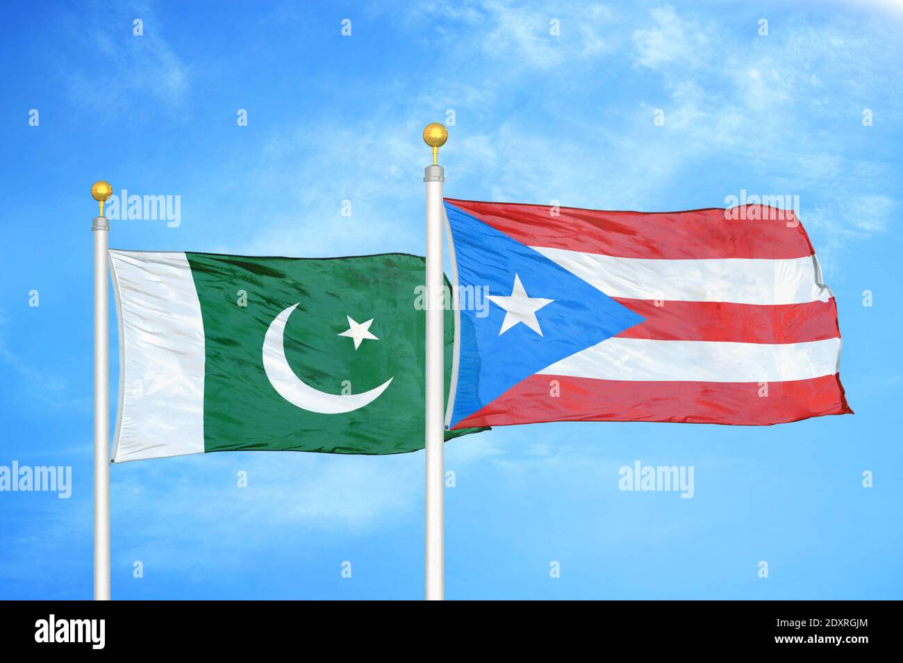 Puerto rico pakistan flag hi-res stock photography and images - Alamy