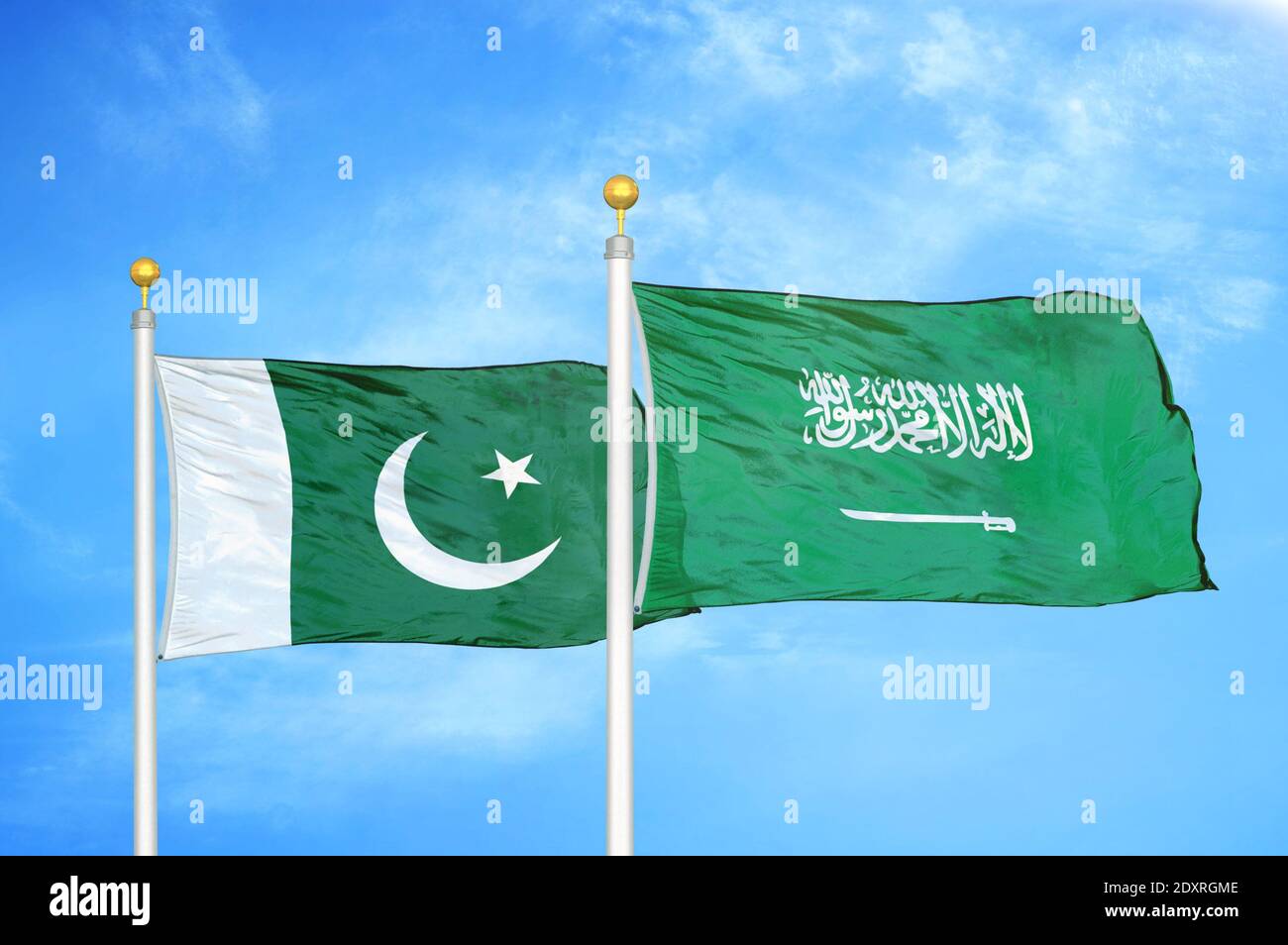 Pakistan saudi arabia flag hi-res stock photography and images - Alamy