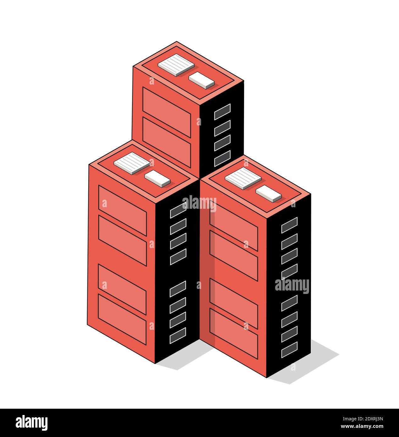 Isometric 3d module block district part Stock Vector Image & Art - Alamy