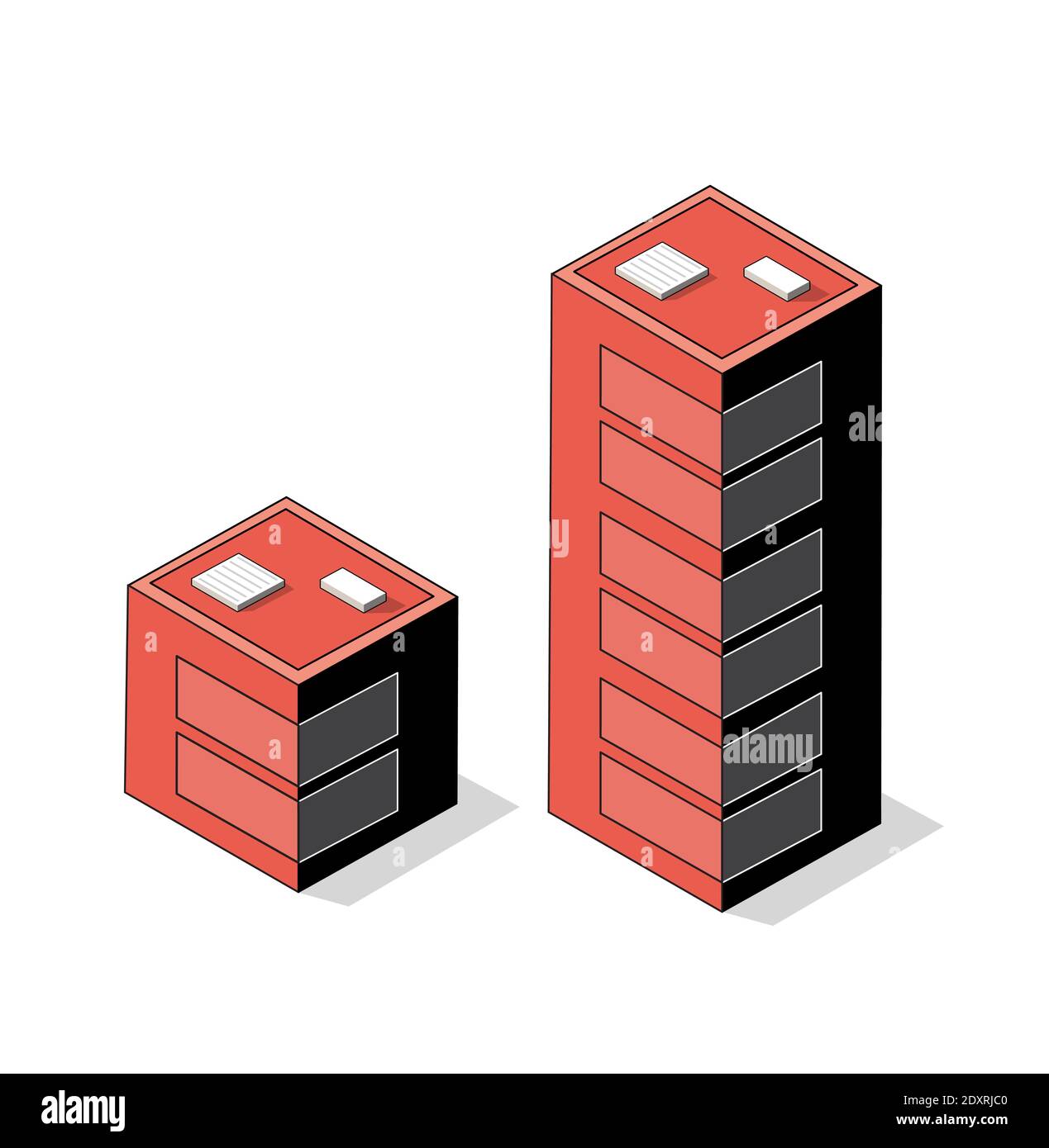 Isometric 3d module block district part Stock Vector Image & Art - Alamy