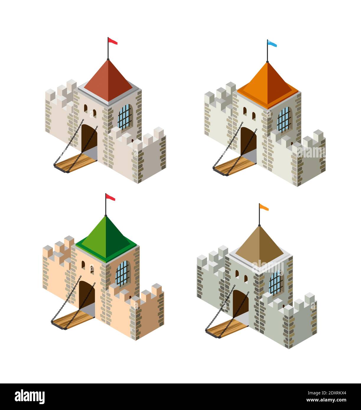 Perspective view old wall Stock Vector Images - Alamy