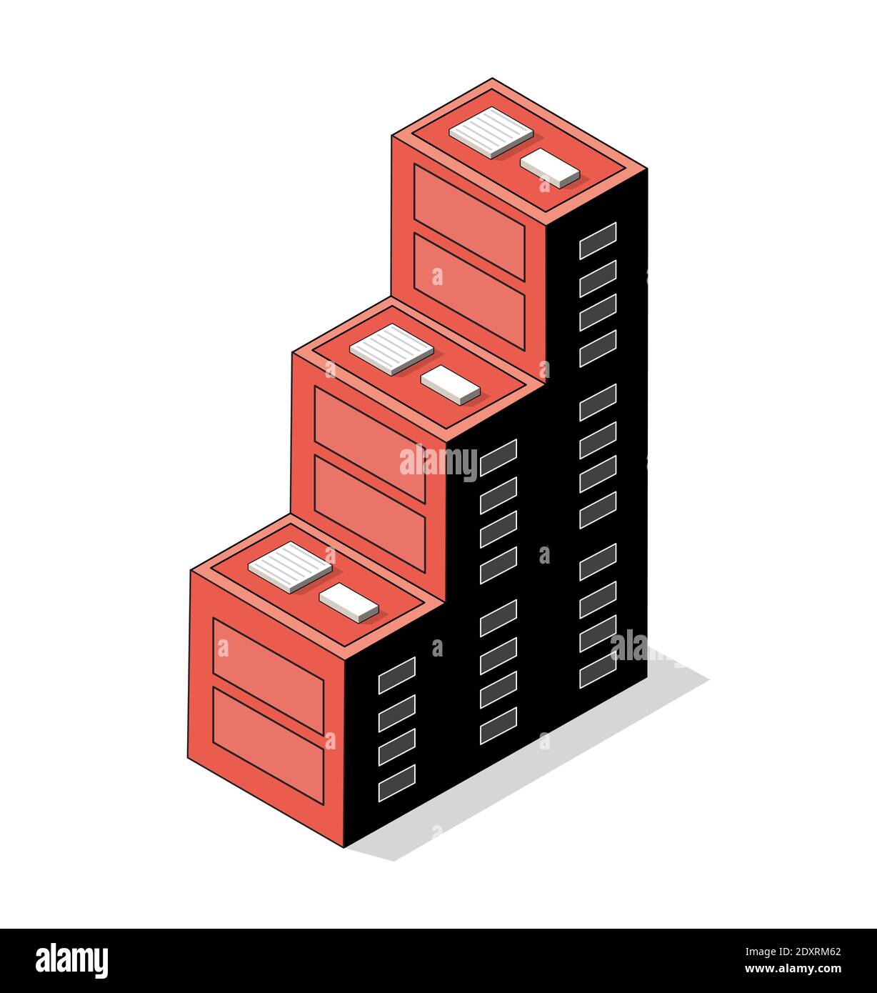 Isometric 3d module block district part Stock Vector Image & Art - Alamy