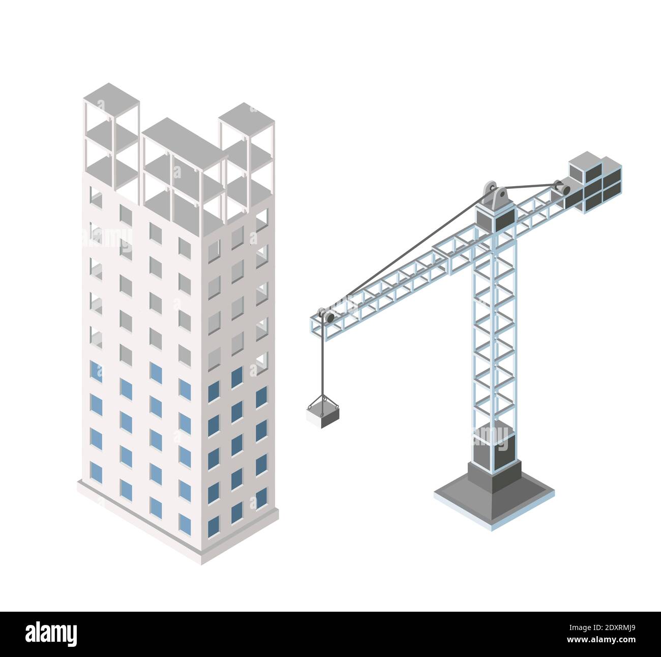 Isometric crane hook hi-res stock photography and images - Alamy