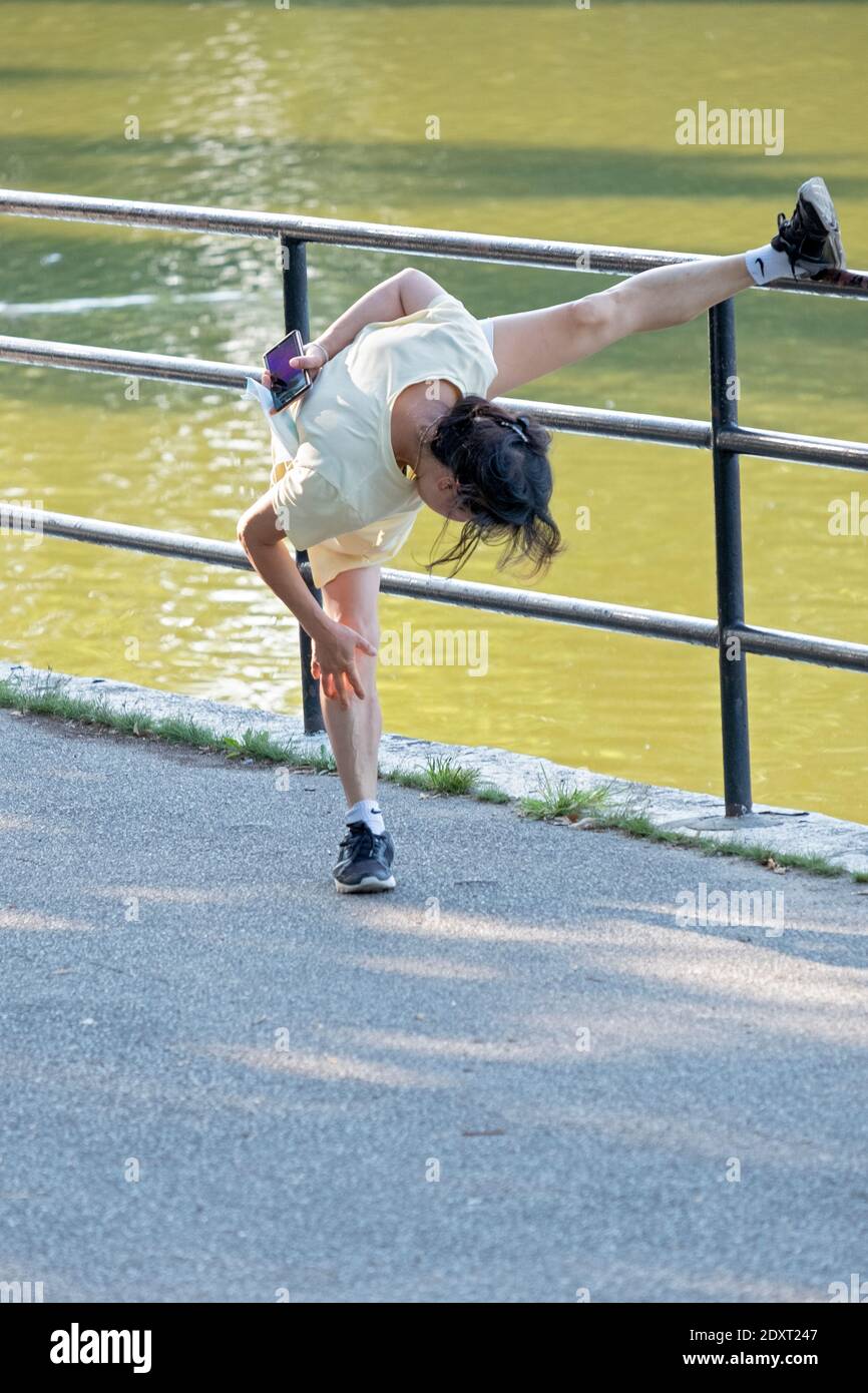 Covid woman unidentifiable hi-res stock photography and images - Alamy