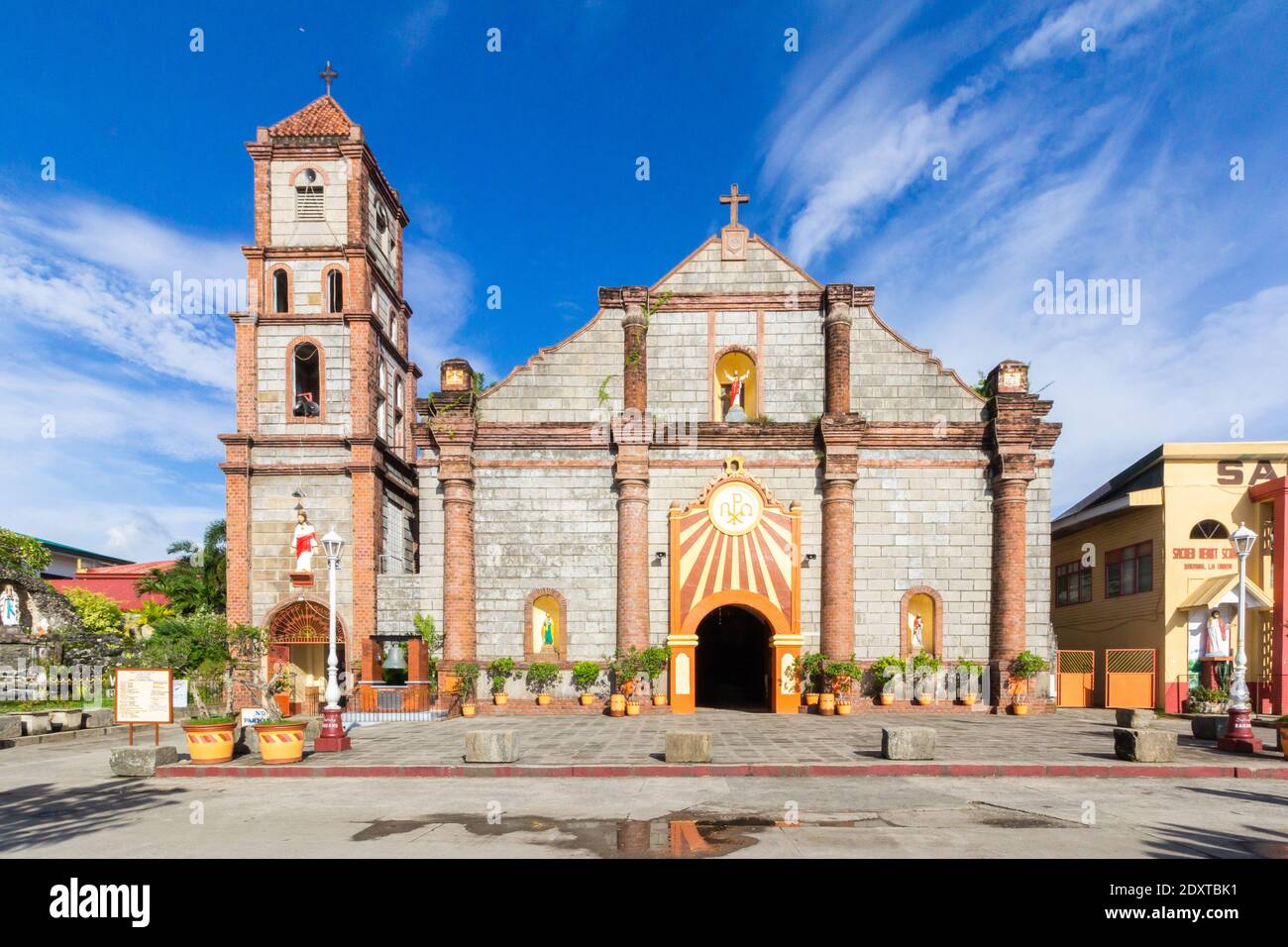 Facade of Bauang Church in La Union, Philippines Stock Photo - Alamy