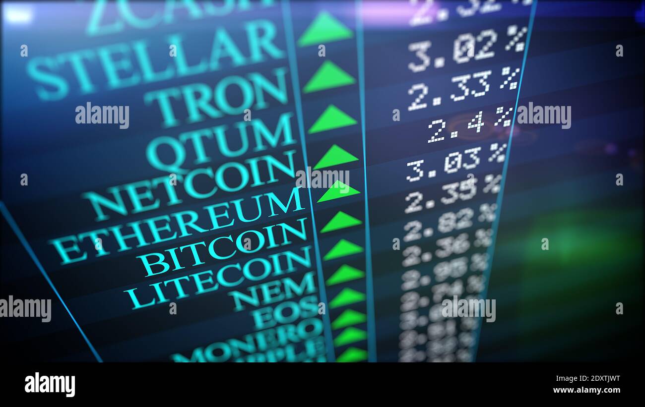 Cryptocurrency market rank hi-res stock photography and images - Alamy