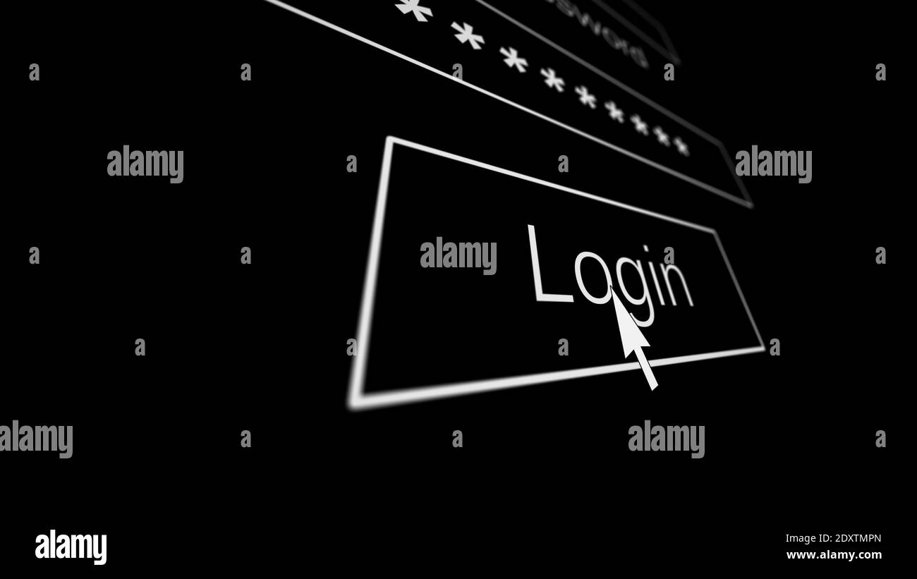 Logon screen Black and White Stock Photos & Images - Alamy