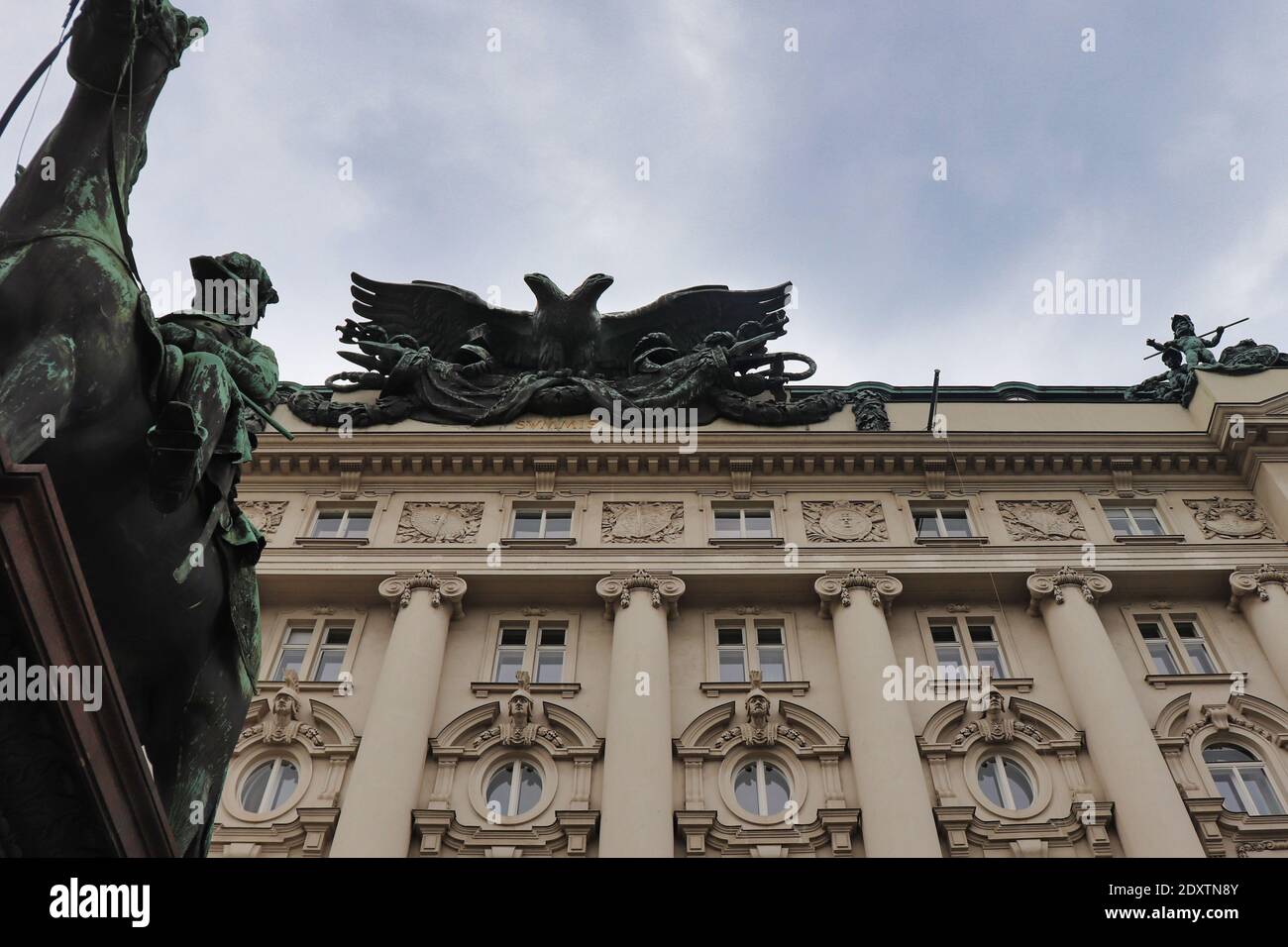 Historic building with statues in Vienna,Austria Stock Photo - Alamy