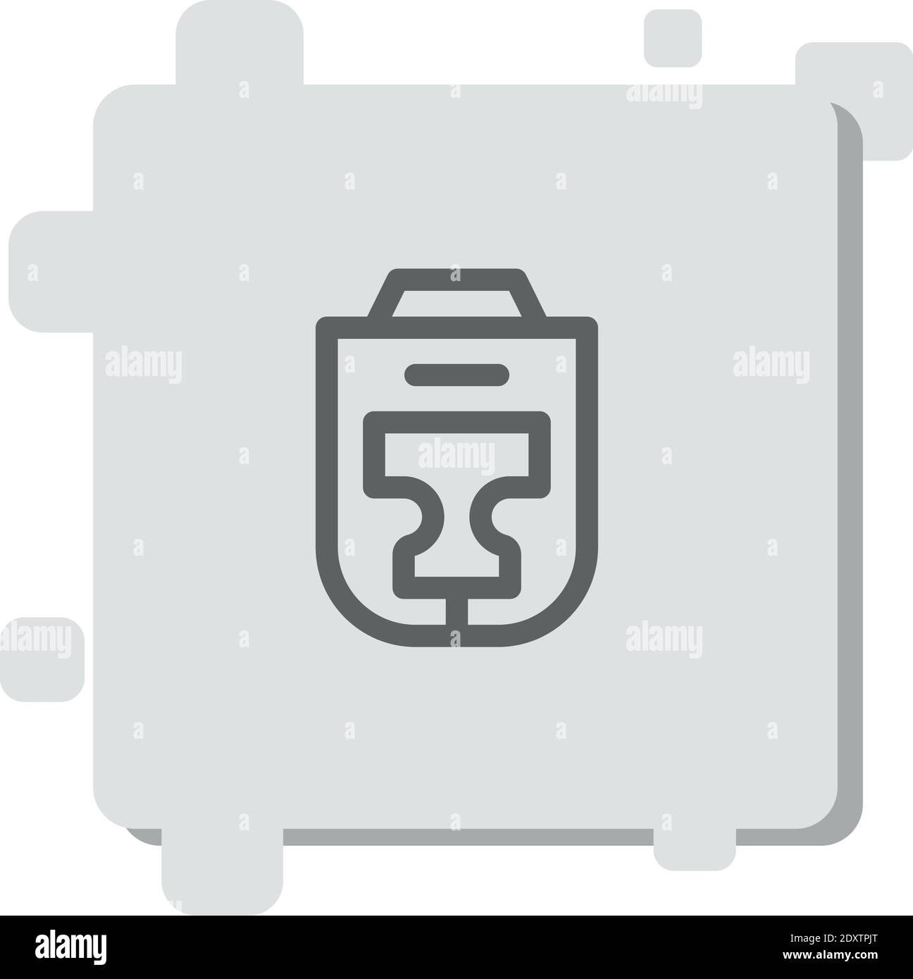 boxing helmet vector icon modern simple vector illustration Stock ...