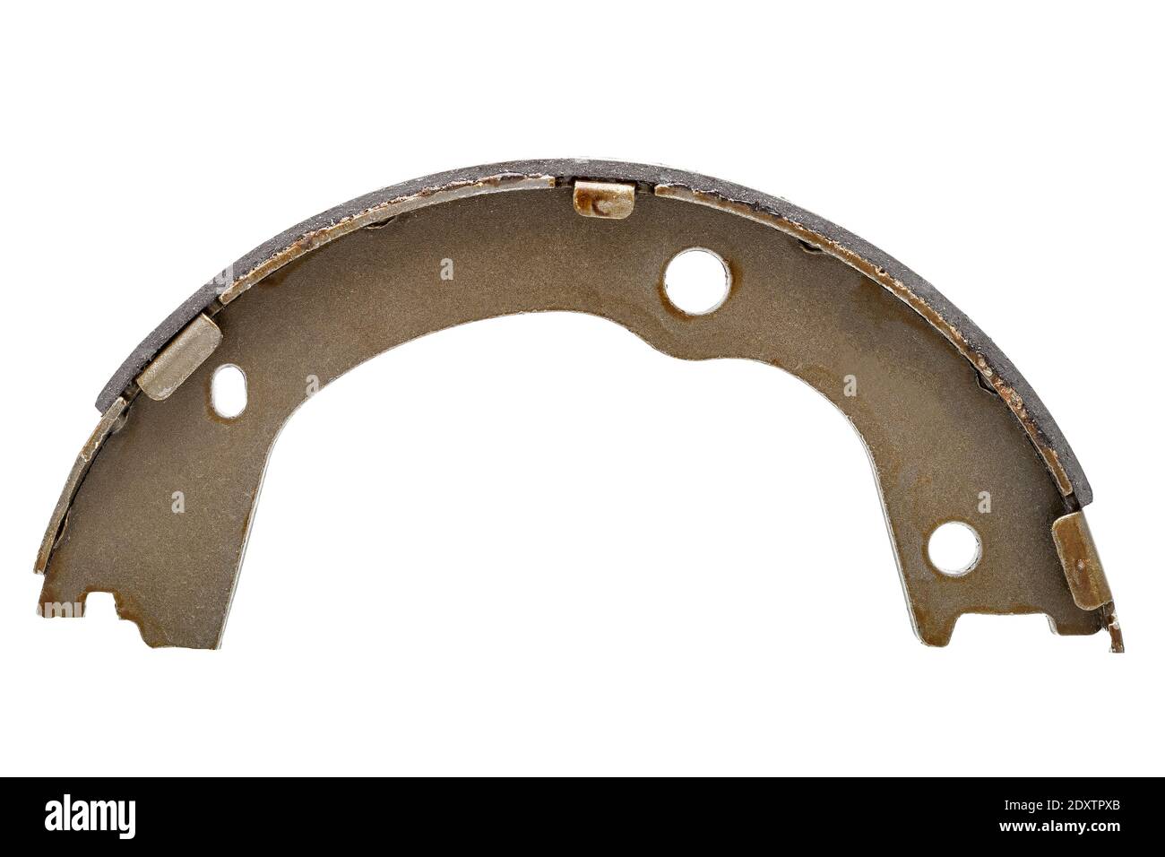 brake shoe asbestos alloy vehicle spare part, drum shoe pads side view ...