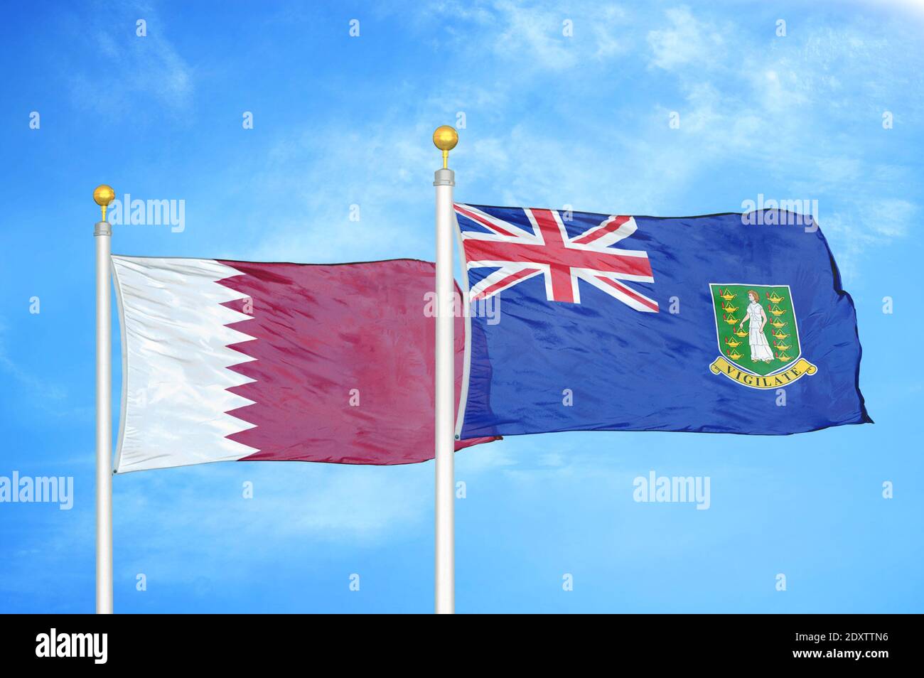 Qatar vs british virgin islands hi-res stock photography and images - Alamy