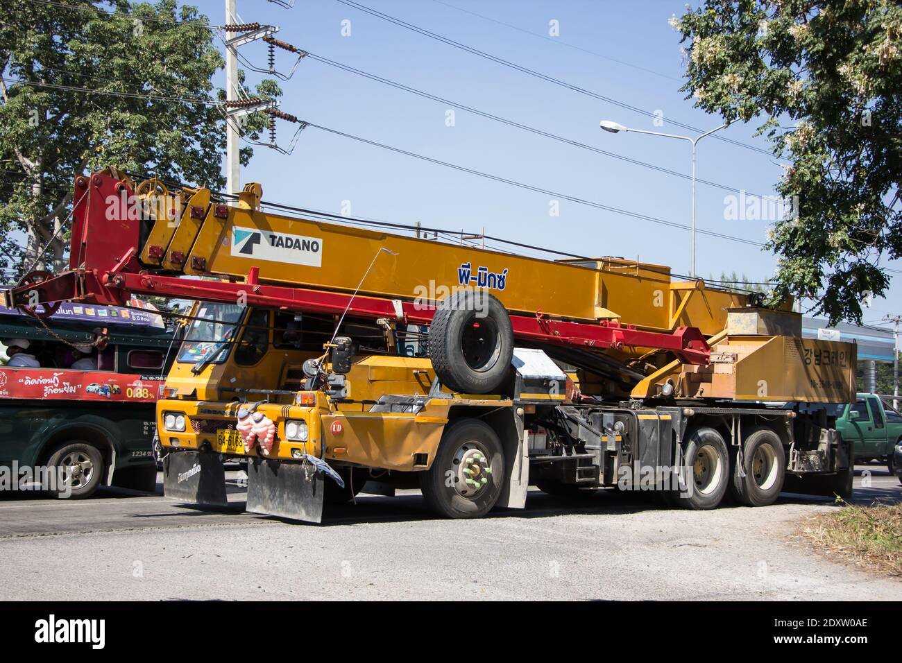 Chiangmai, Thailand - November 21 2020: TADANO Crane Truck of P MIX ...