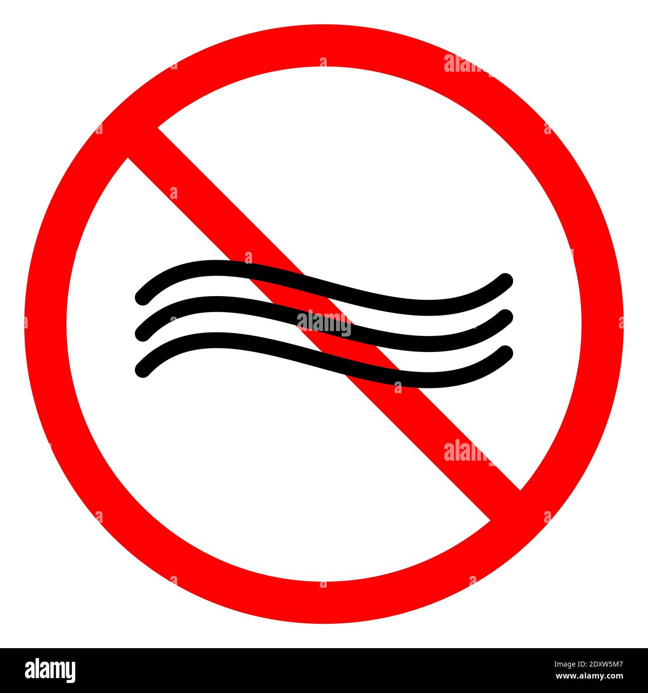 Wind are forbidden. Stop wind icon. Vector illustration. No wind icon ...
