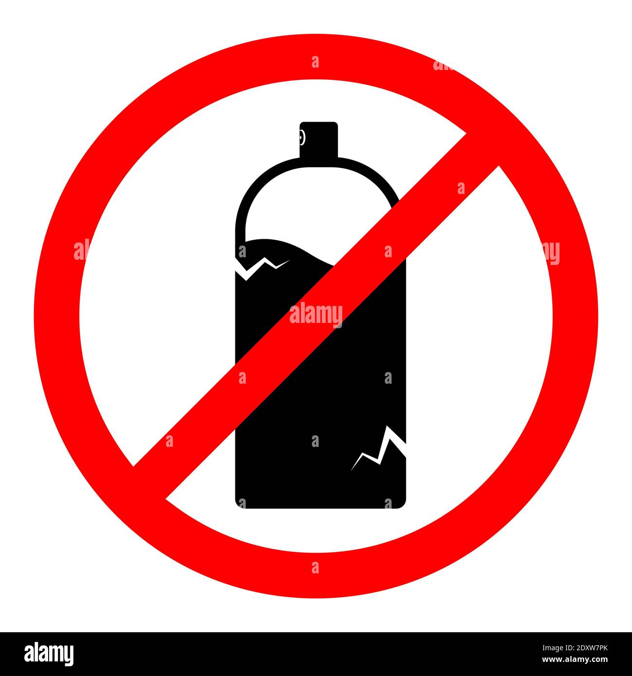 No Aerosol spray sign. Vector illustration. Stop spray paint sign. Do ...