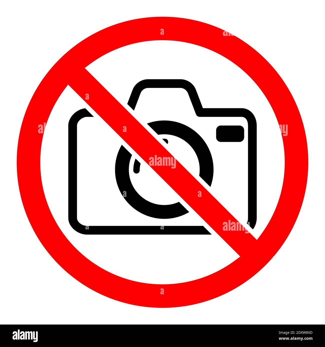 Stop Photo camera sign. Vector illustration. No photography sign. Photo ...