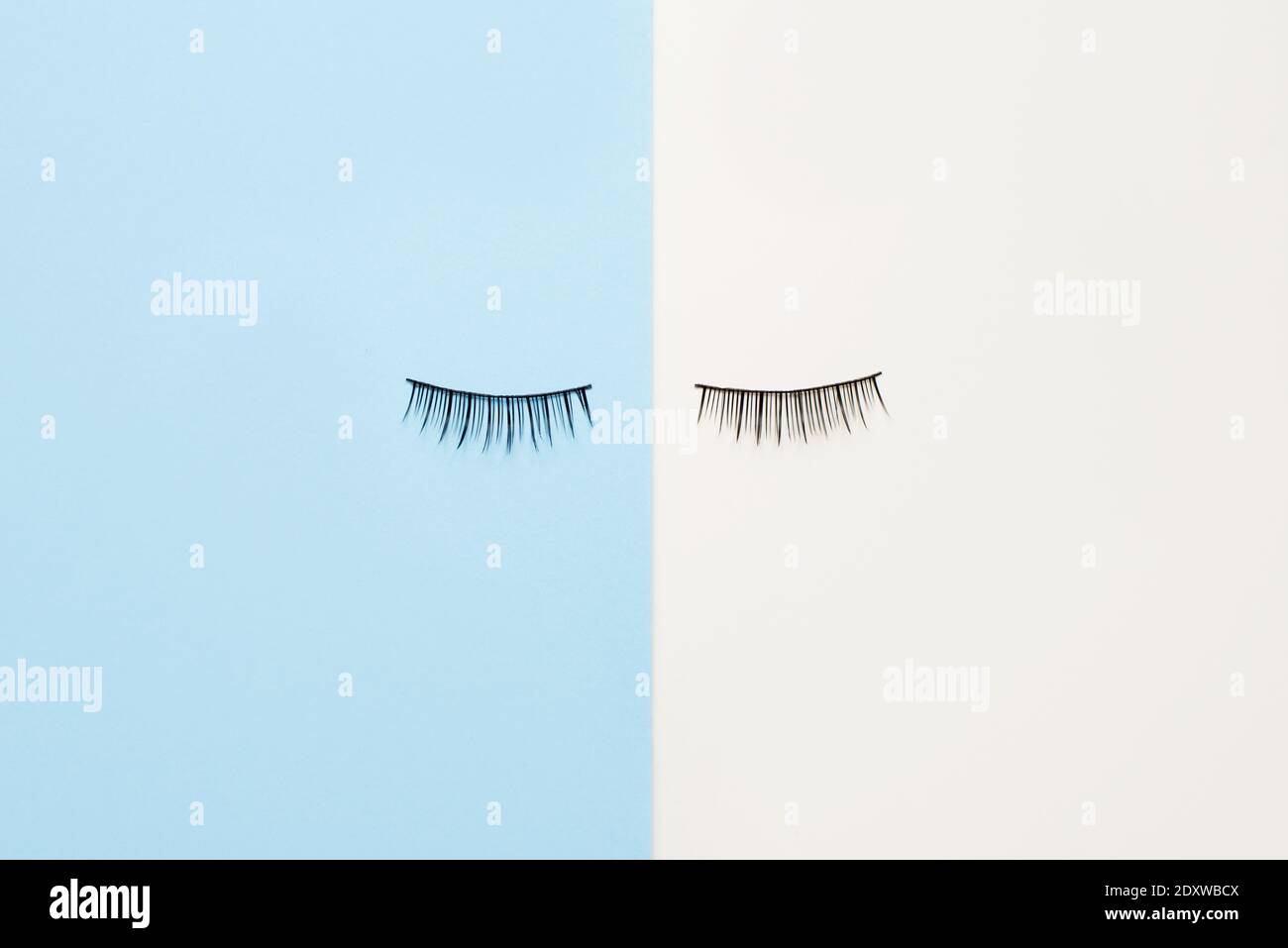 False blue eyelashes hi-res stock photography and images - Alamy