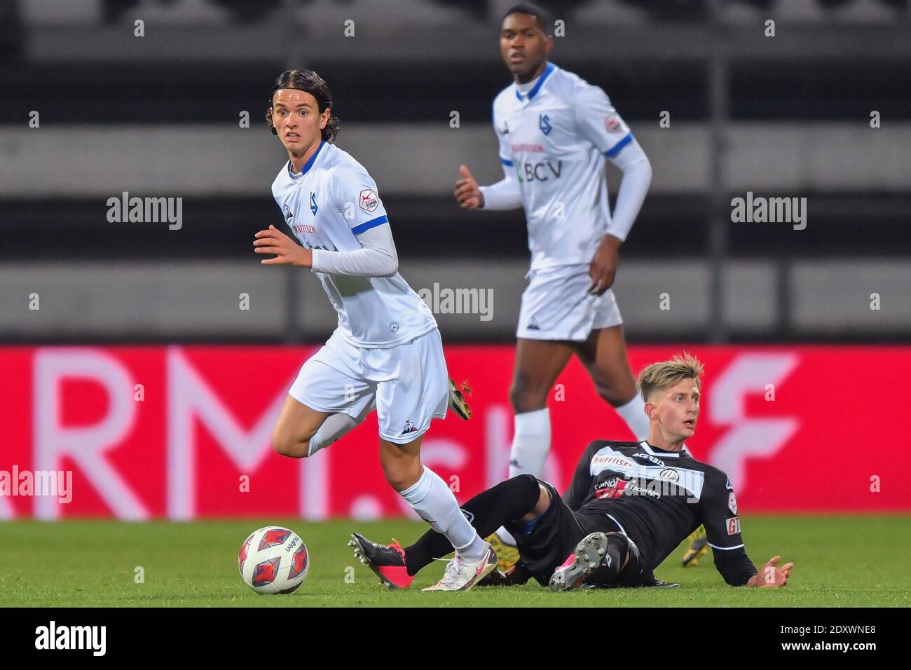 Lugano, Switzerland. 23rd Dec, 2020. Gabriel Bares (#66 FC Lausanne ...