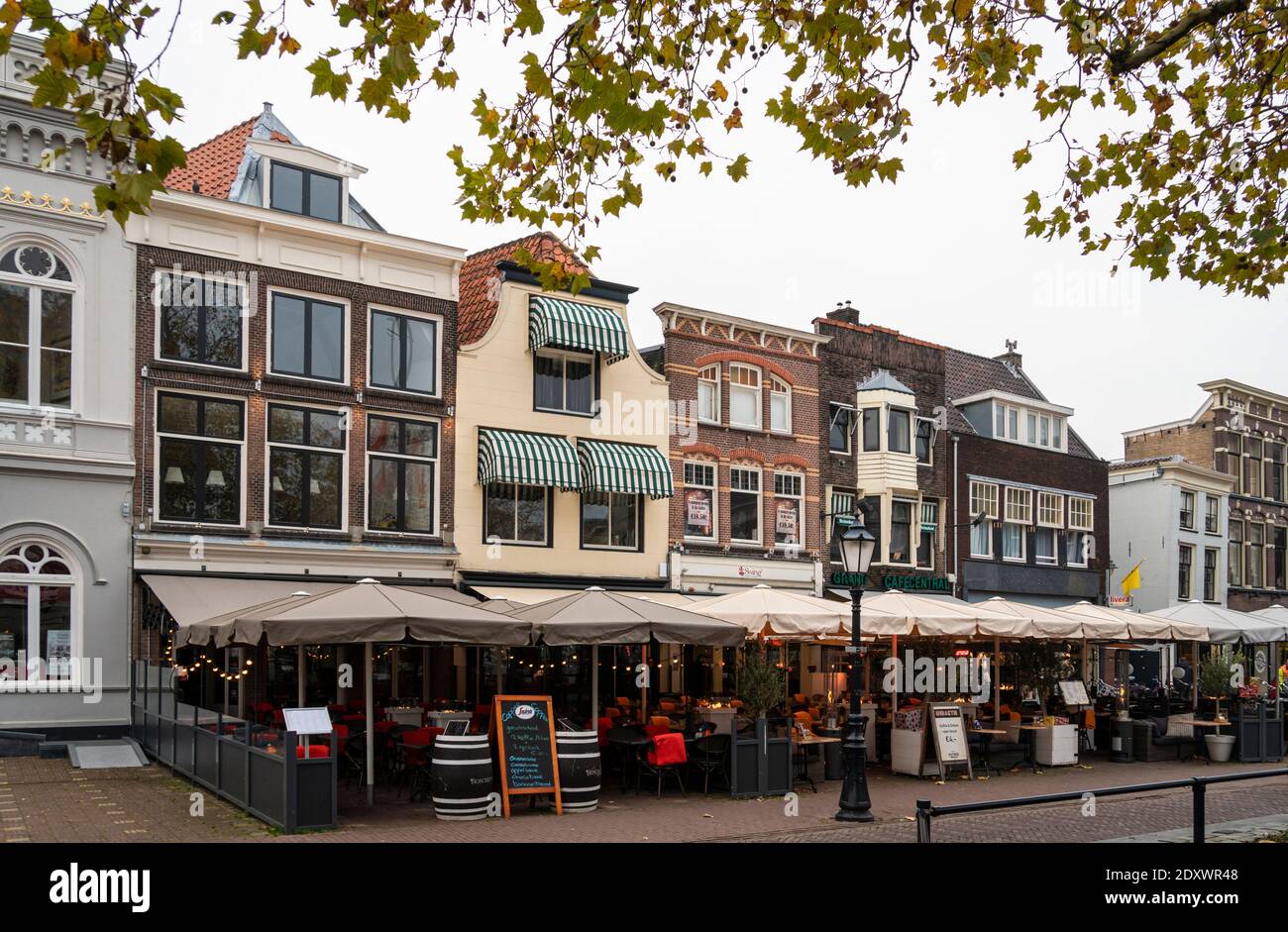 Bars and restaurants in the city of Gouda, Netherlands Stock Photo - Alamy