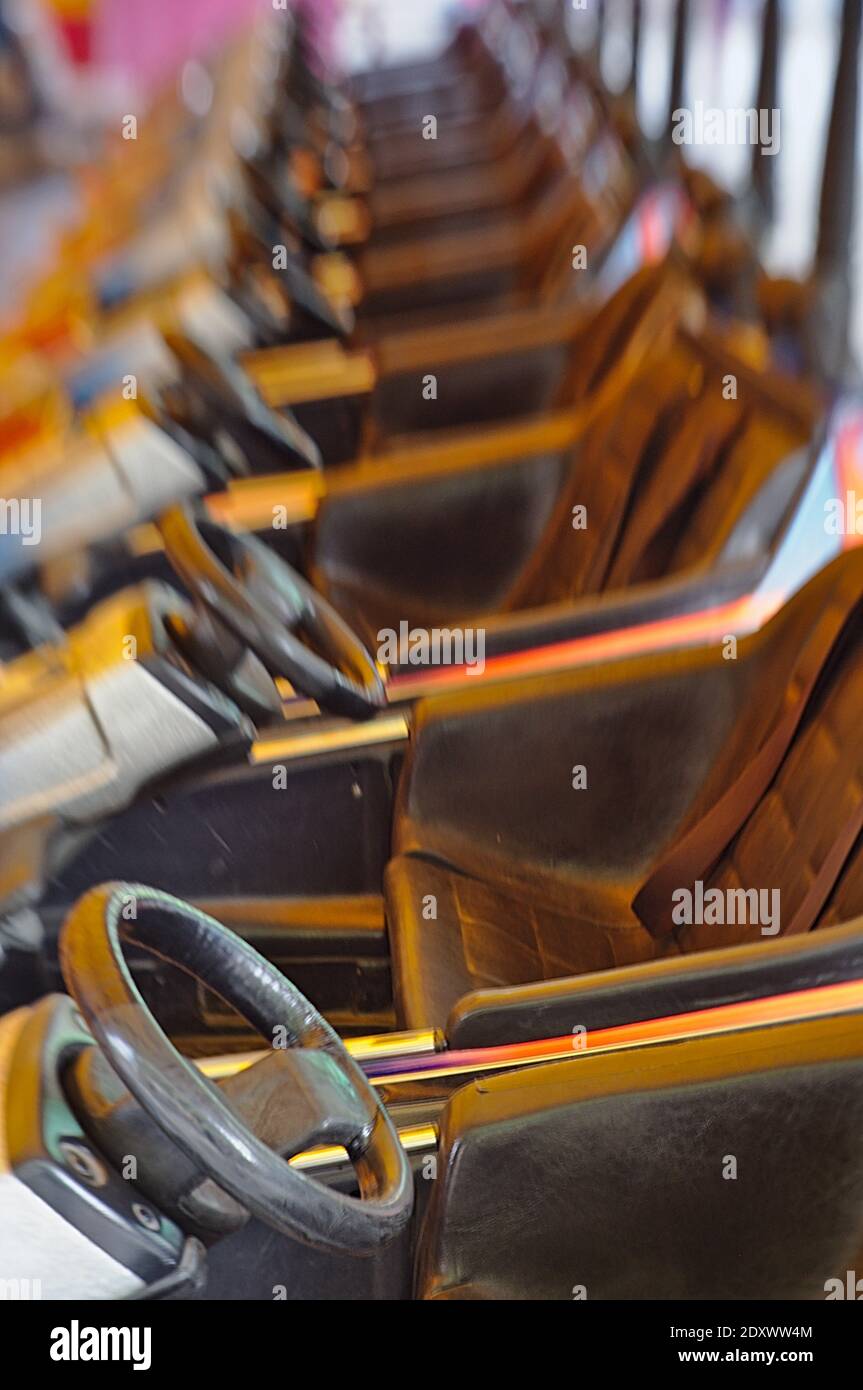 Empty amusement ride seats hi-res stock photography and images - Alamy