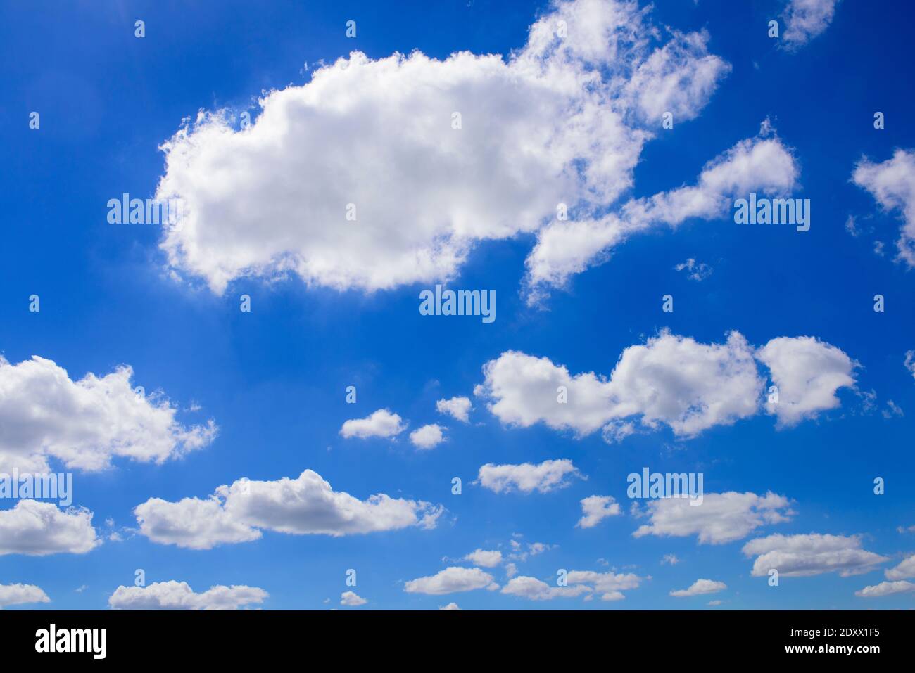 Low Angle View Of Clouds In Blue Sky Stock Photo - Alamy