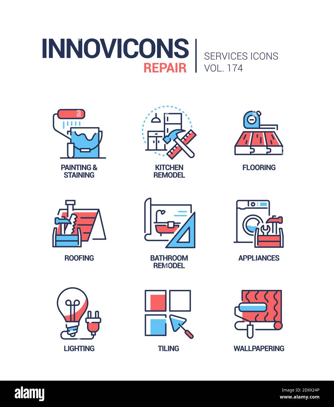Staining furniture Stock Vector Images - Alamy