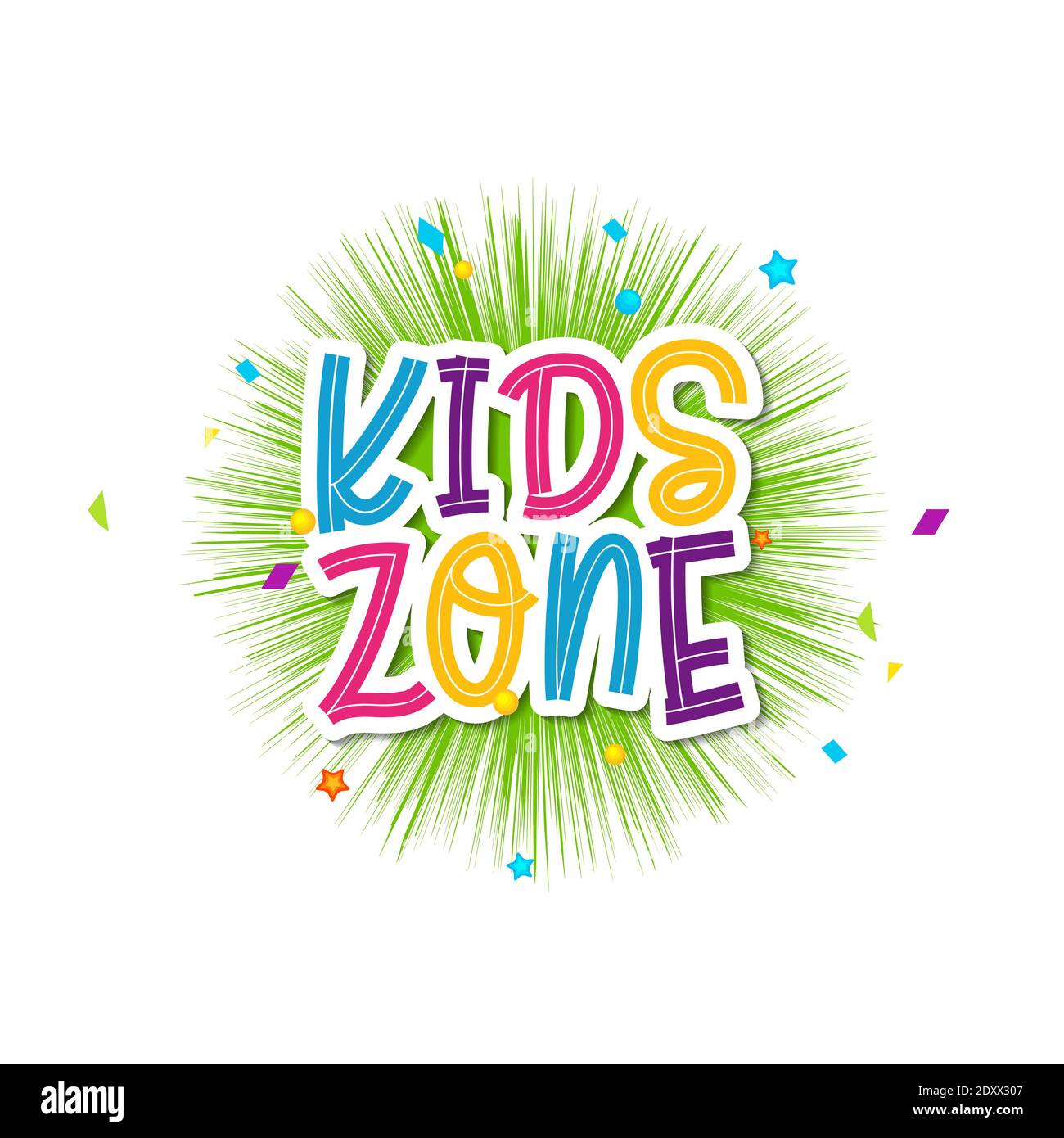 Kid zone vector vectors hi-res stock photography and images - Alamy